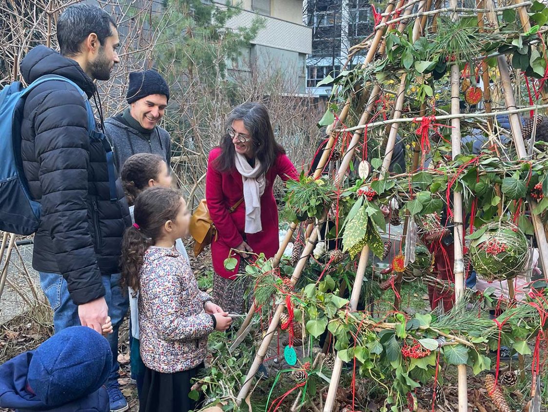 Inauguration du tipi de Noel – Transjardins – Transgardens